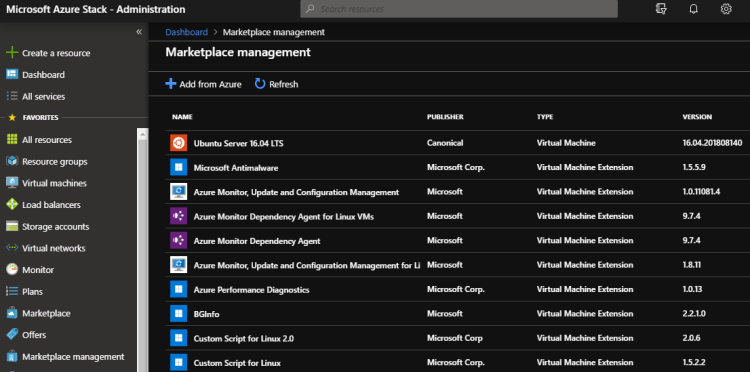 Azure Stack – Updating Microsoft Extensions via PowerShell